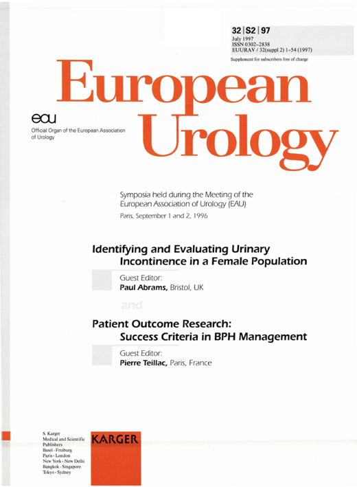 Volume 32 Issue Suppl. 2 | European Urology | Karger Publishers